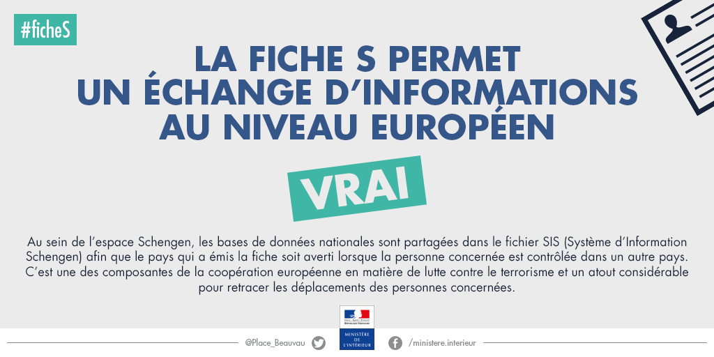 À quoi sert une fiche S ? / Mobilisation de l'État en temps de crise ...
